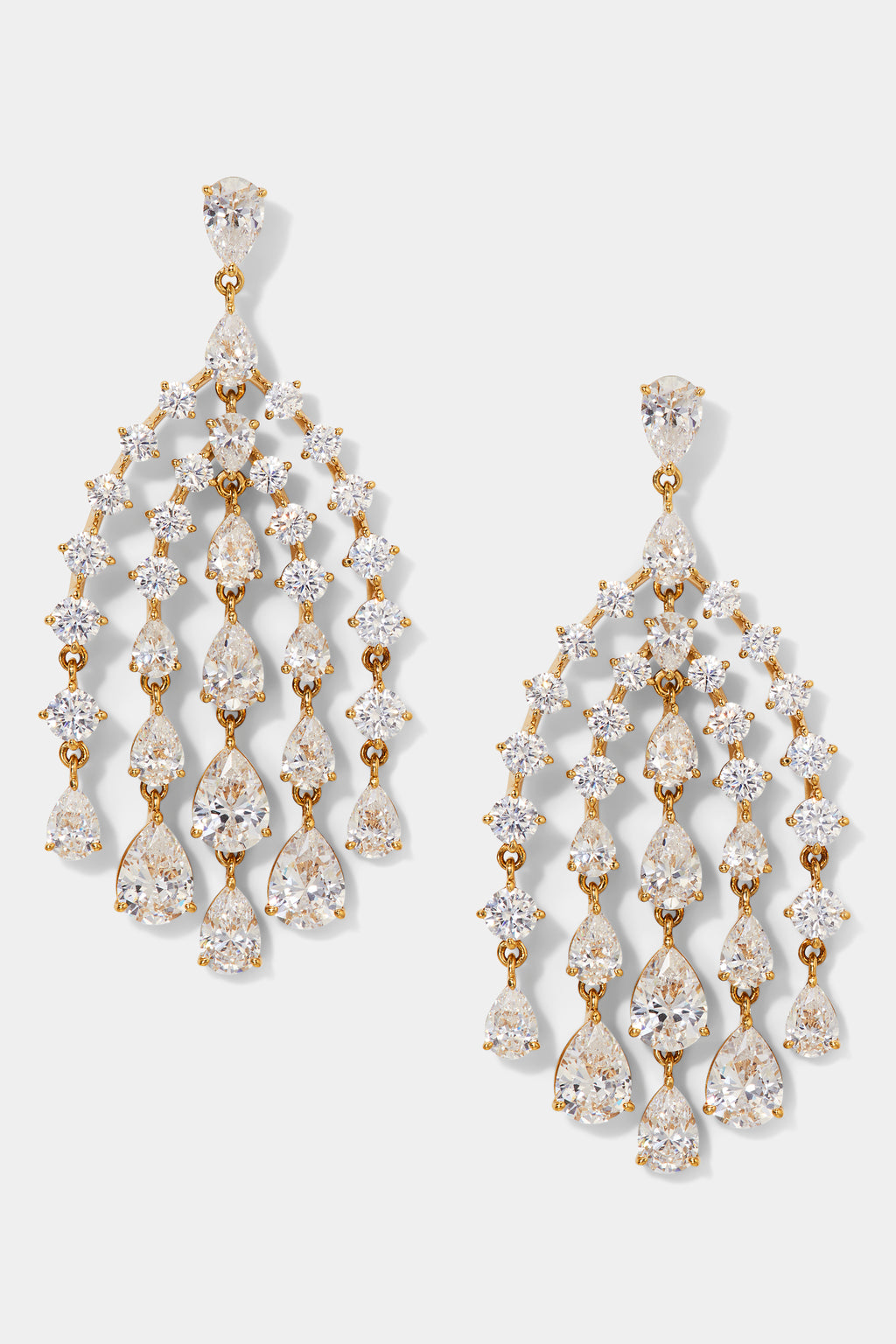 WILLOW GRADUATED CZ DROPS WATERFALL CHANDELIER EARRINGS – NADRI