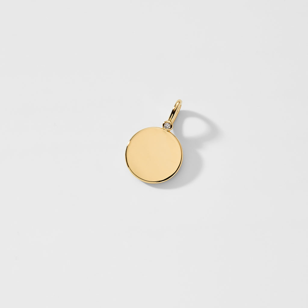 ROUND 14KT GOLD CHARM – NADRI